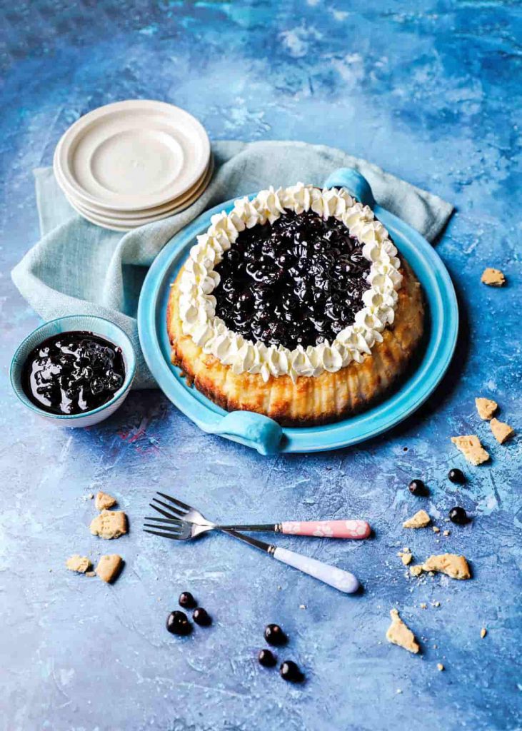 Blackcurrant Cheesecake - Farmersgirl Kitchen