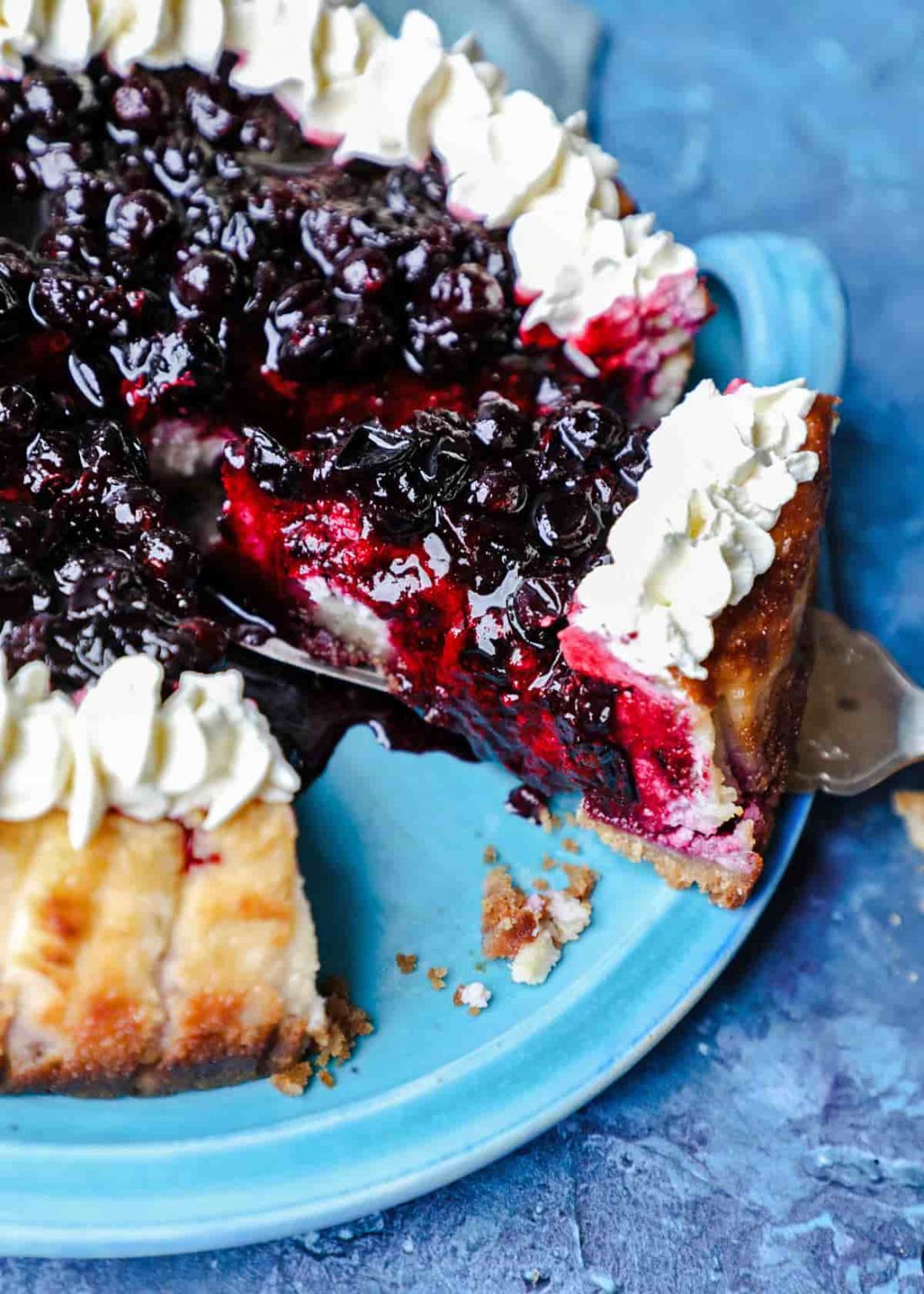 Blackcurrant Cheesecake - Farmersgirl Kitchen