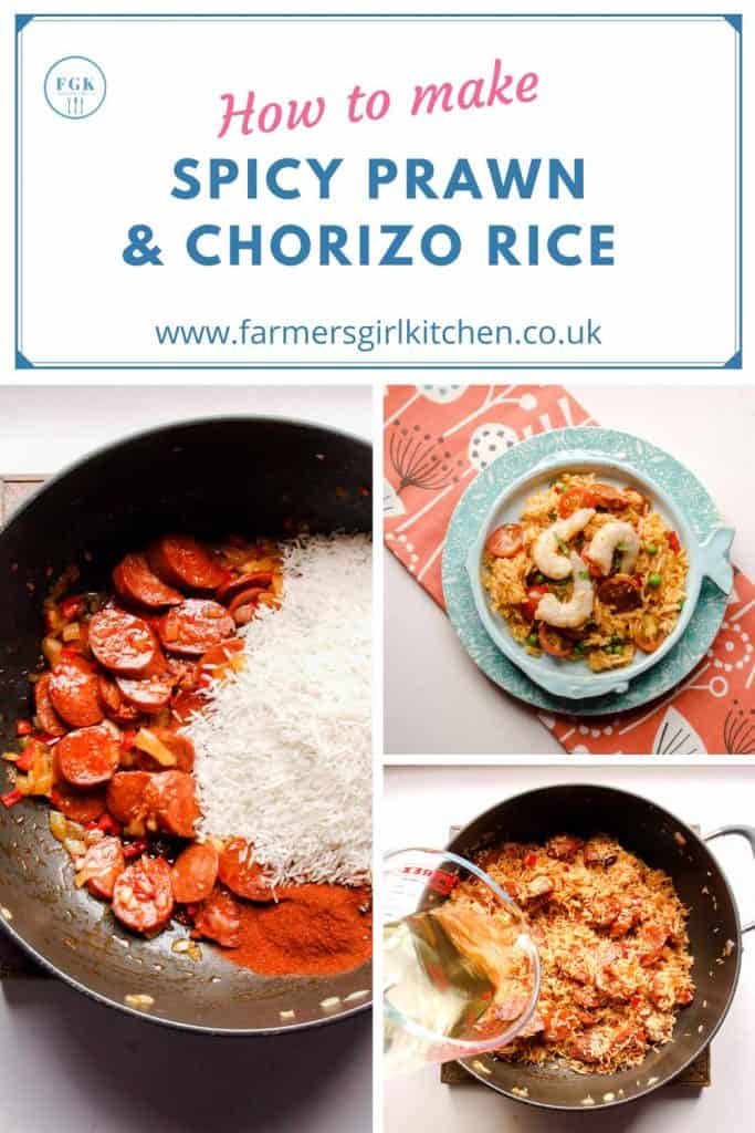 Spicy Prawn & Chorizo Rice - Farmersgirl Kitchen
