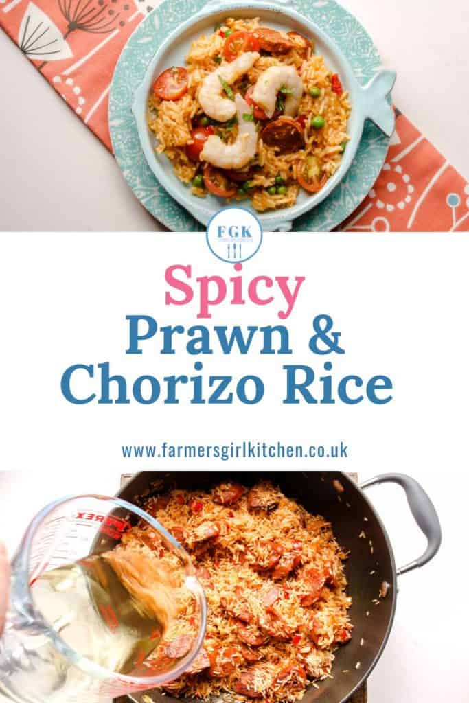 Spicy Prawn & Chorizo Rice - Farmersgirl Kitchen