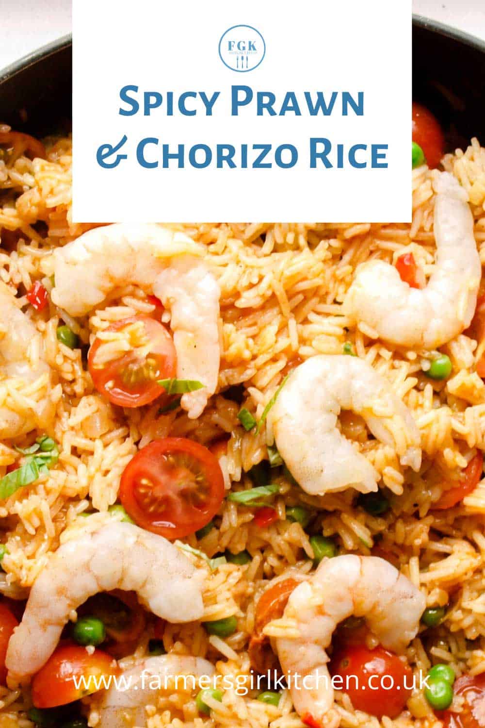 Spicy Prawn & Chorizo Rice - Farmersgirl Kitchen