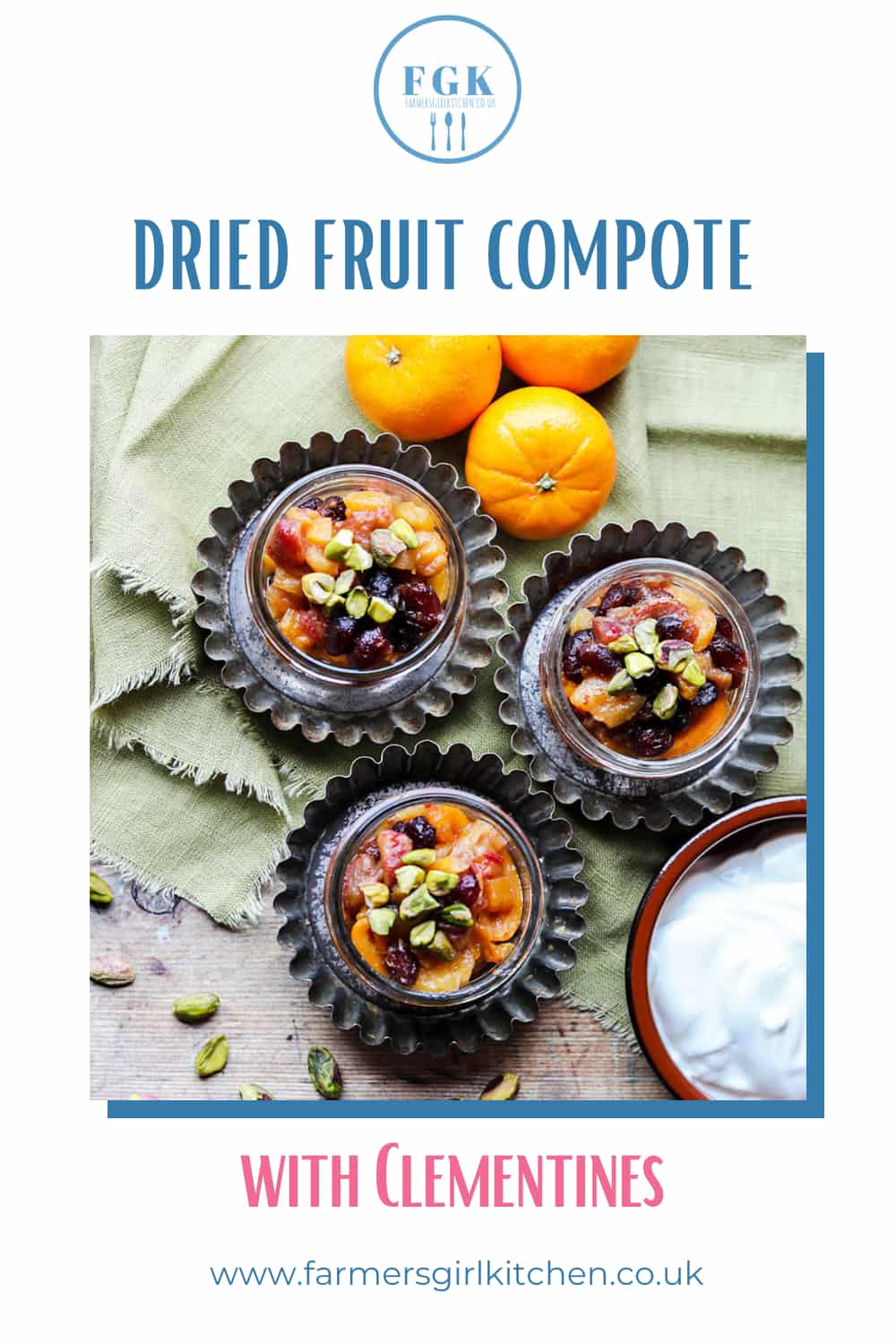 Dried Fruit Compote with Clementines - Farmersgirl Kitchen