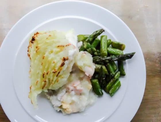 Luxury Fish Pie with Scallops - Farmersgirl Kitchen
