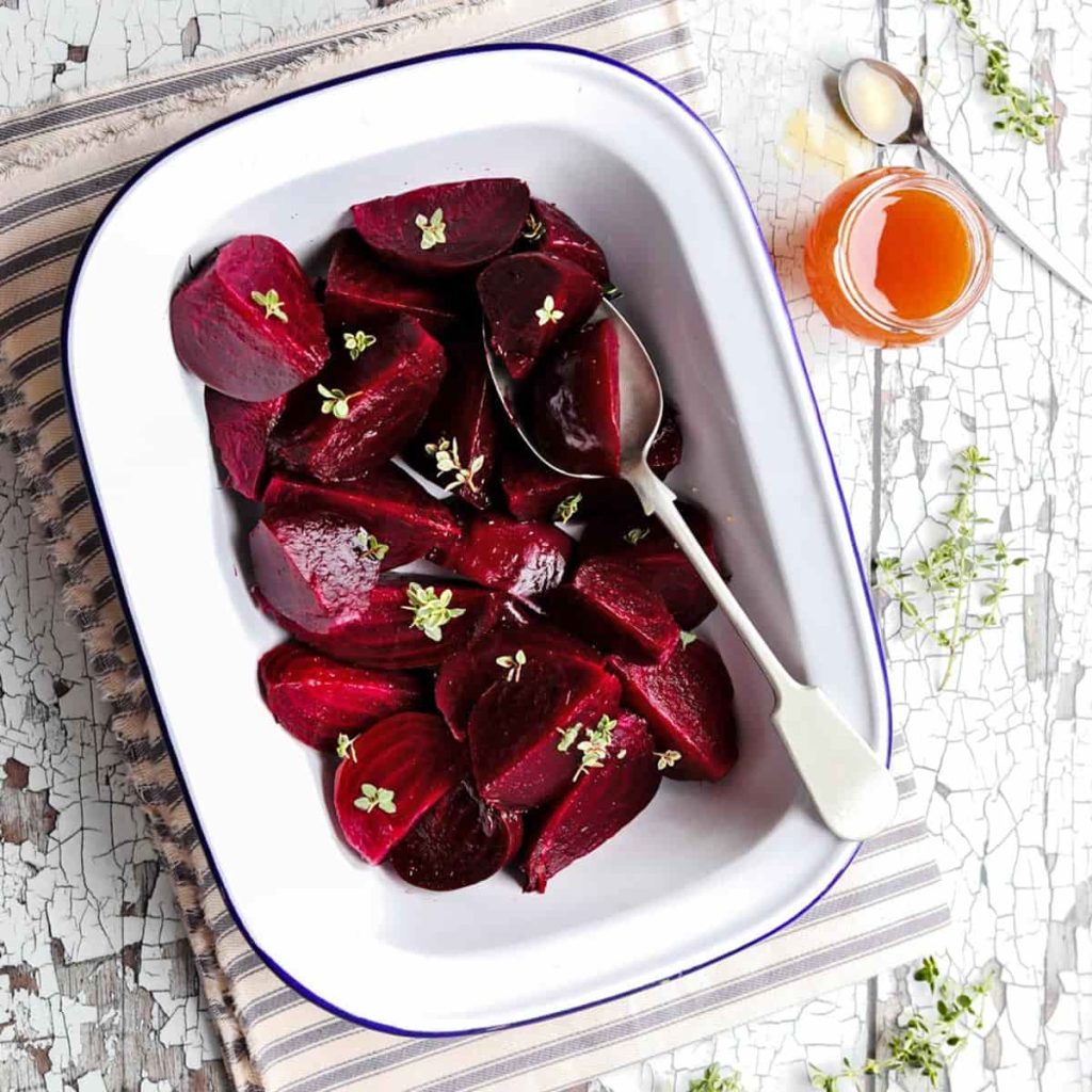Roast Beetroot with Honey and Thyme - Farmersgirl Kitchen