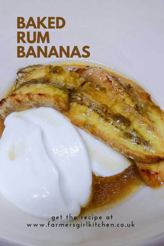 Baked Rum Bananas - Farmersgirl Kitchen