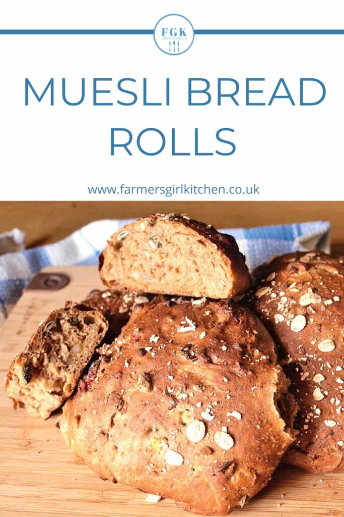 Muesli Bread Rolls - Farmersgirl Kitchen