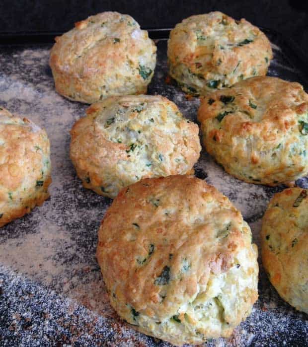 Cheese and Wild Garlic Scones | Farmersgirl Kitchen