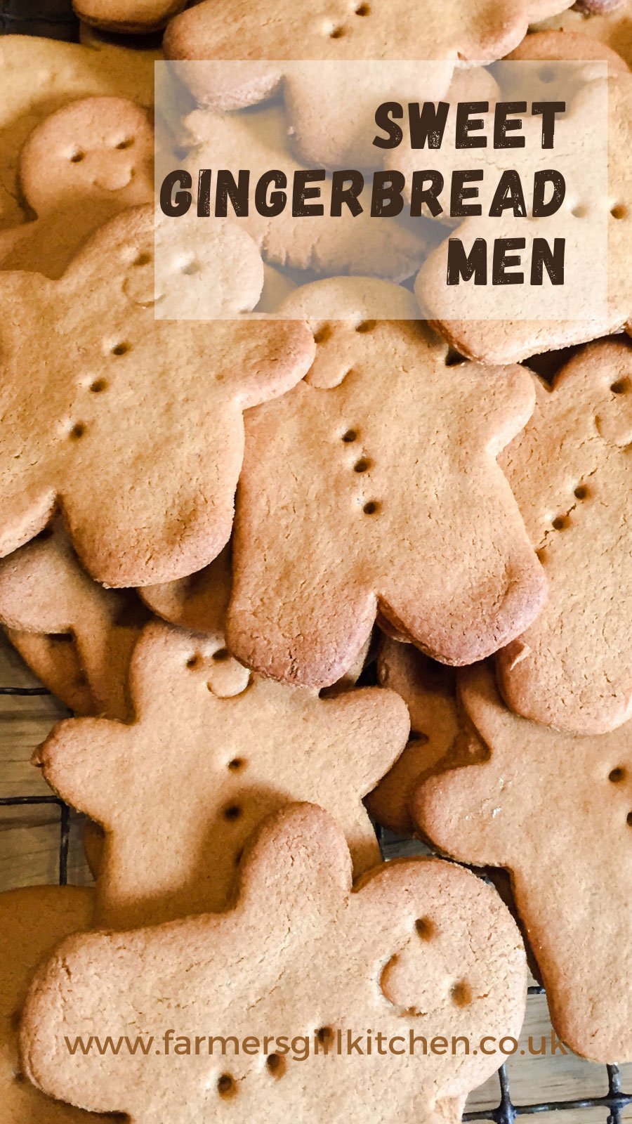 Sweet Gingerbread Men Biscuits - Farmersgirl Kitchen
