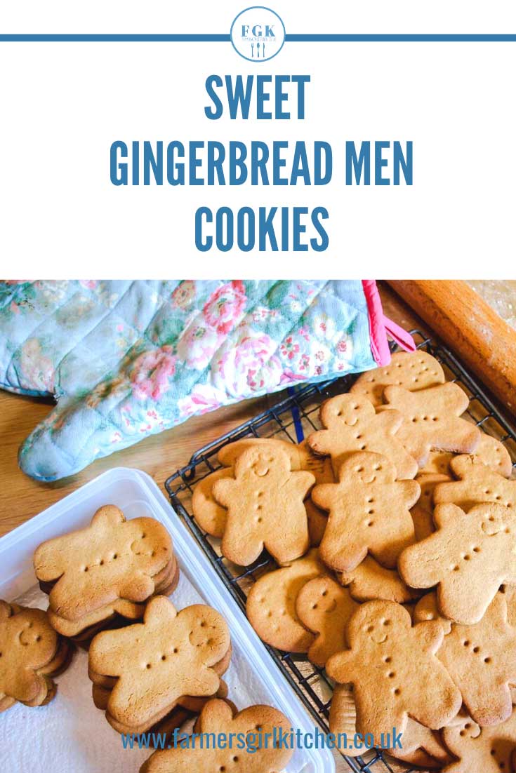 Sweet Gingerbread Men Biscuits - Farmersgirl Kitchen