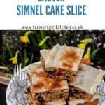 Easter Simnel Cake Slice | Farmersgirl Kitchen
