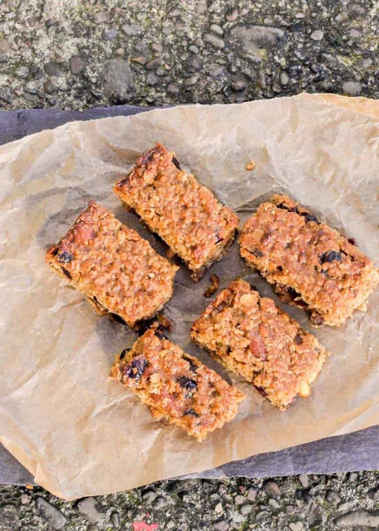 Flapjack Bars with Fruit & Nuts - Farmersgirl Kitchen