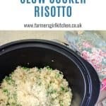 Easy Slow Cooker Risotto | Farmersgirl Kitchen