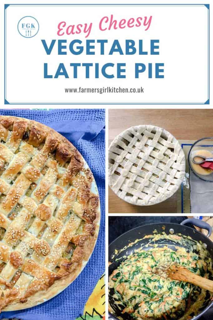 Easy Cheesy Vegetable Lattice Pie - Farmersgirl Kitchen