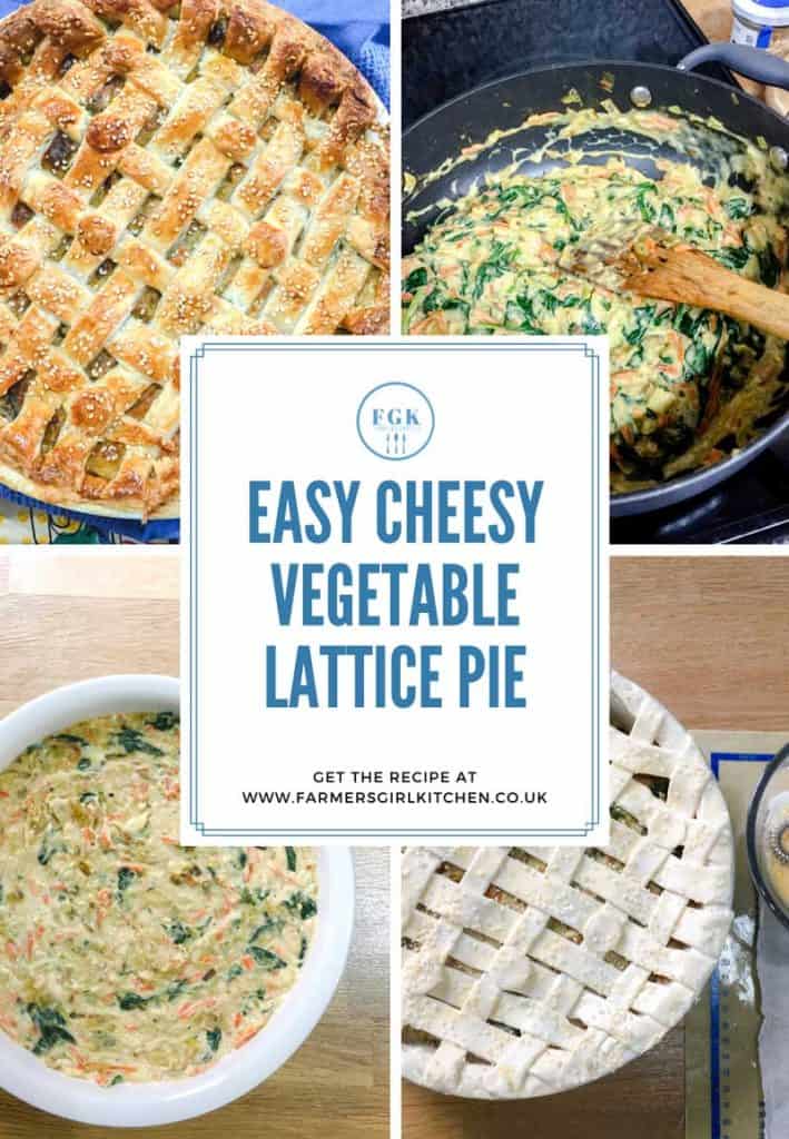 Easy Cheesy Vegetable Lattice Pie - Farmersgirl Kitchen