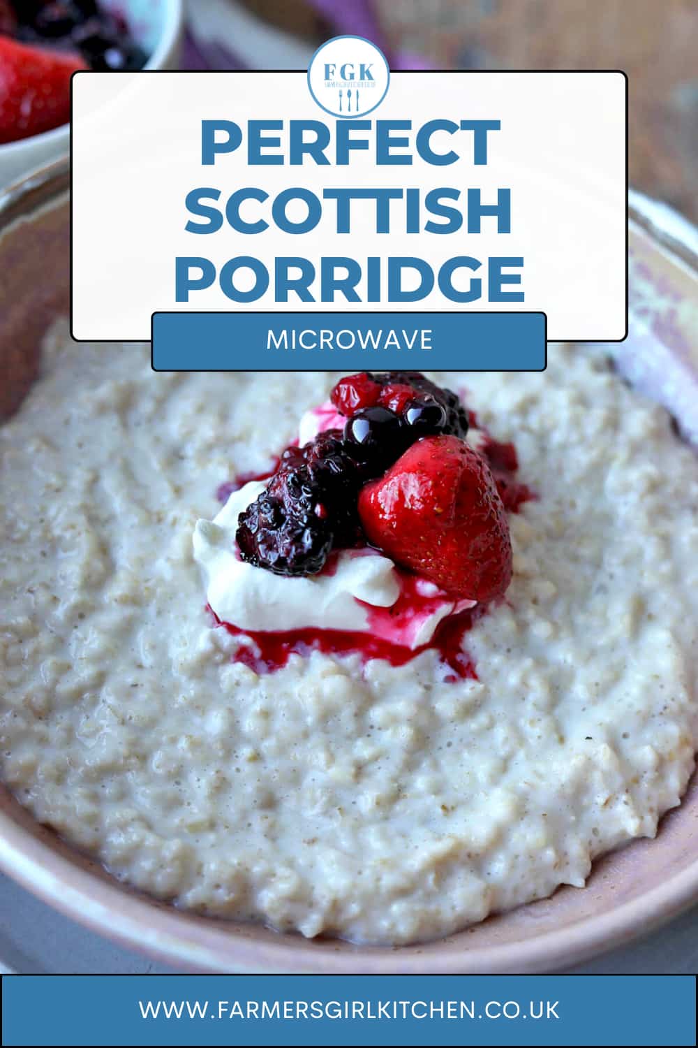 Perfect Scottish Porridge (Oatmeal) - Farmersgirl Kitchen