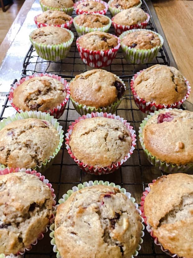Chocolate and Cranberry Muffins | Farmersgirl Kitchen