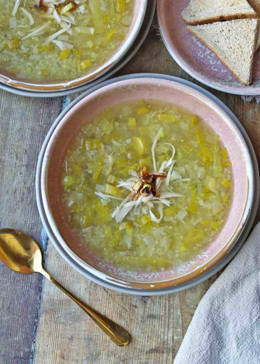 Scottish Chicken & Leek Soup (Cock-a-Leekie) - Farmersgirl Kitchen