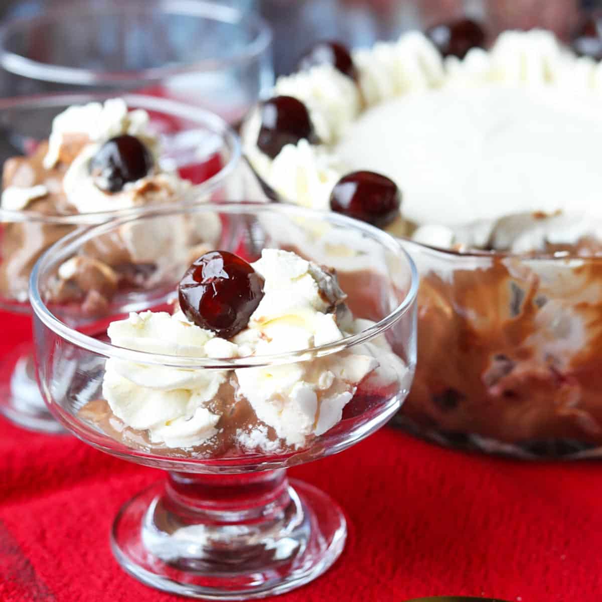 Chocolate Cherry Trifle - Farmersgirl Kitchen