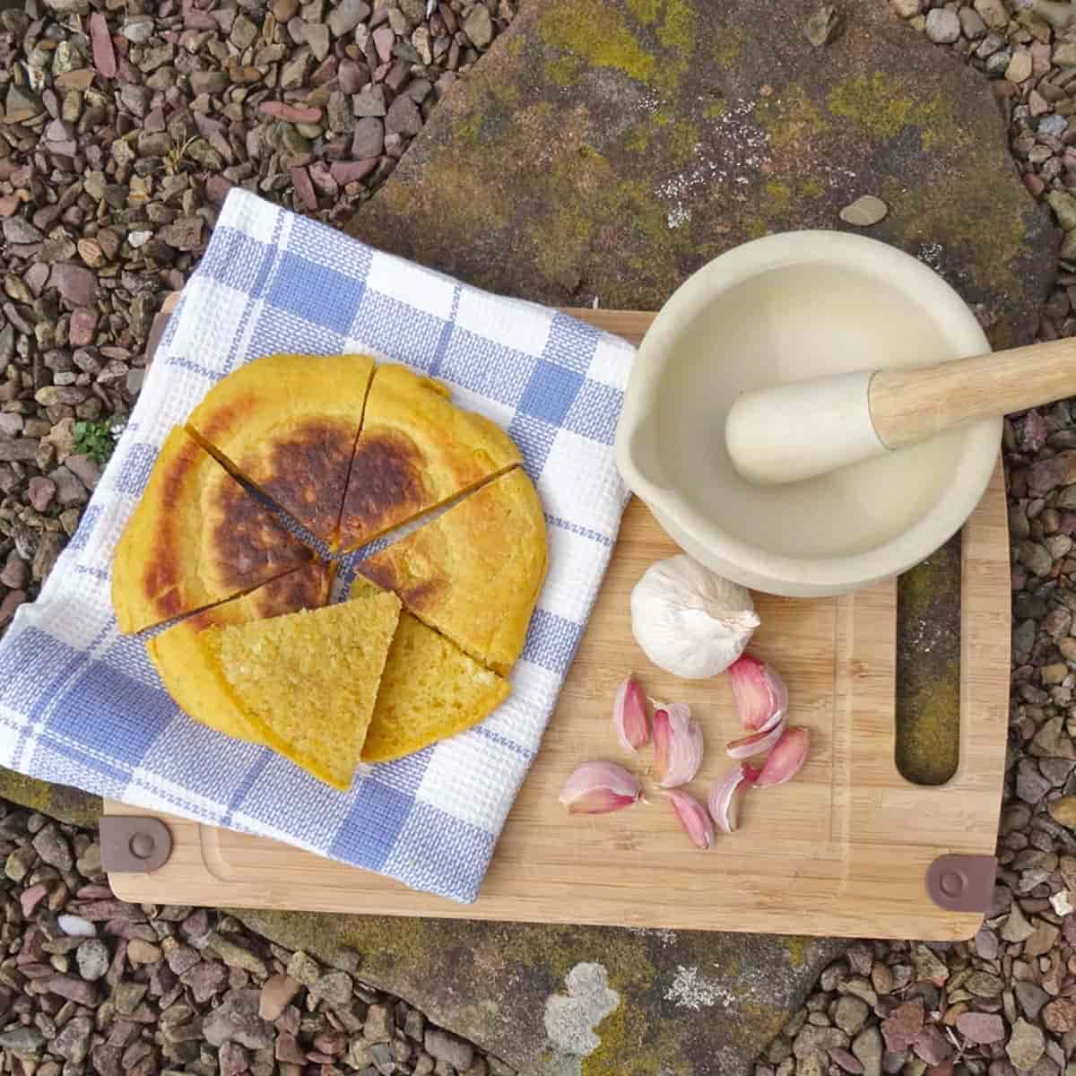 Bolo do Caco - Traditional Bread from Madeira - Farmersgirl Kitchen