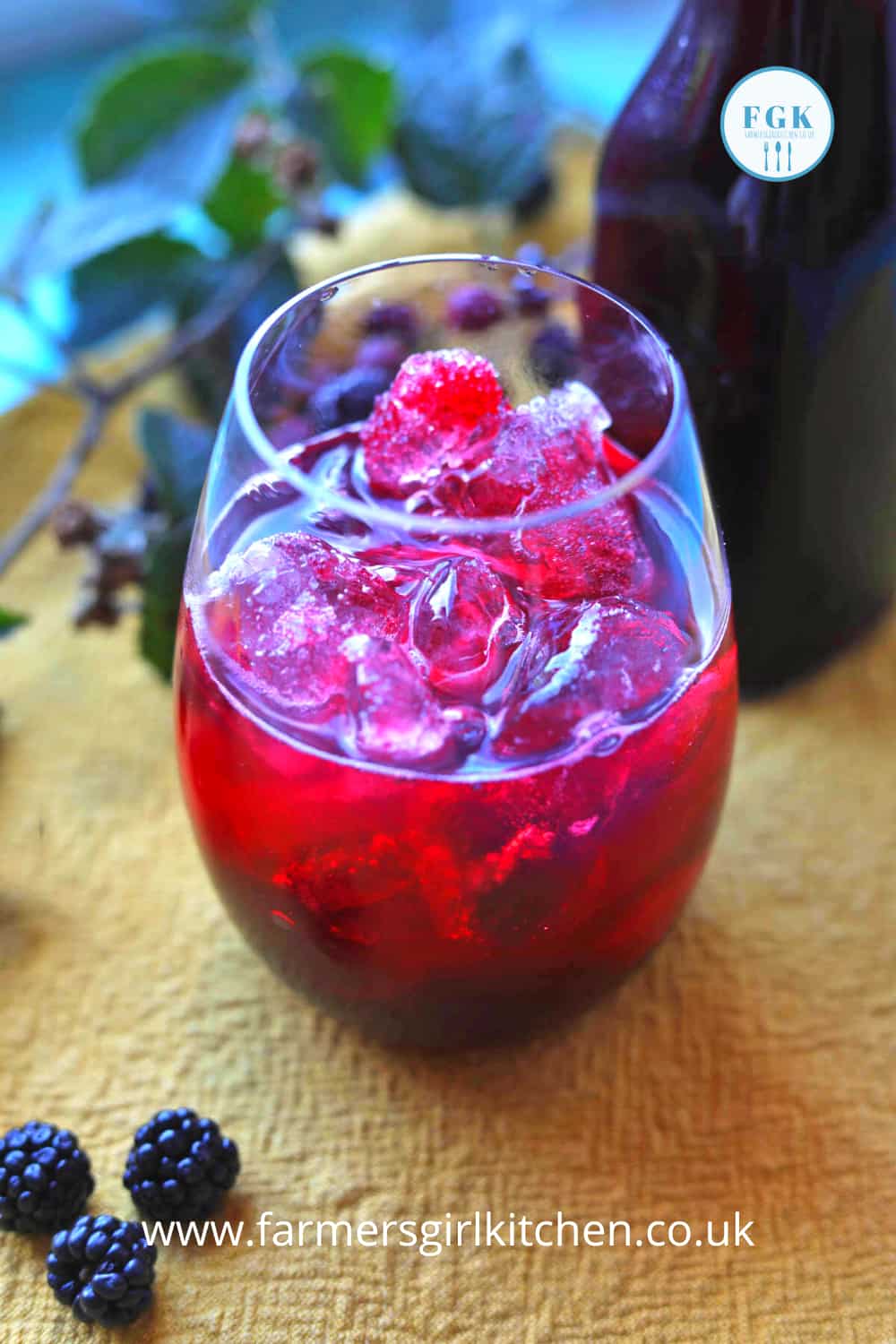 Blackberry and Vanilla Cordial - Farmersgirl Kitchen