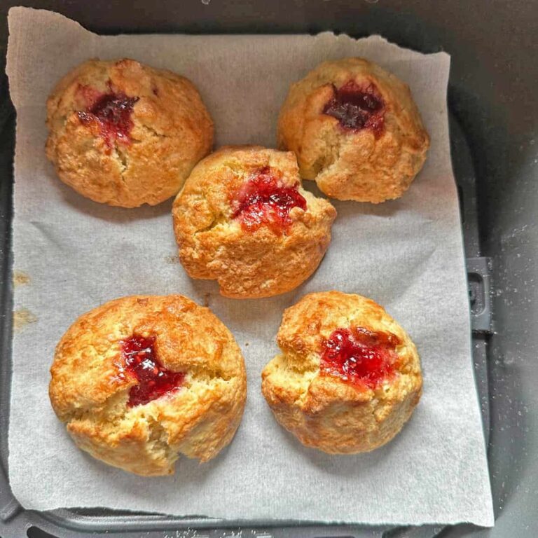 Air Fryer Raspberry Buns - Farmersgirl Kitchen