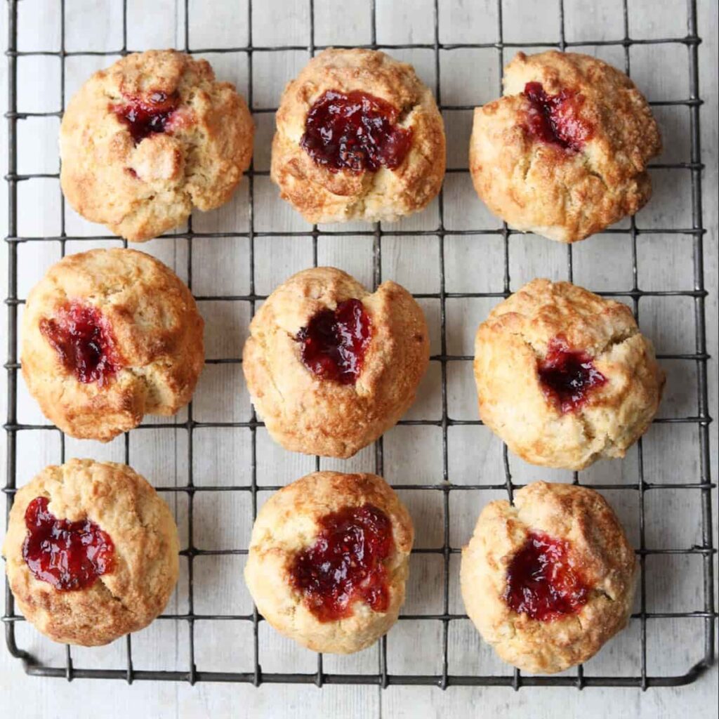 Air Fryer Raspberry Buns - Farmersgirl Kitchen