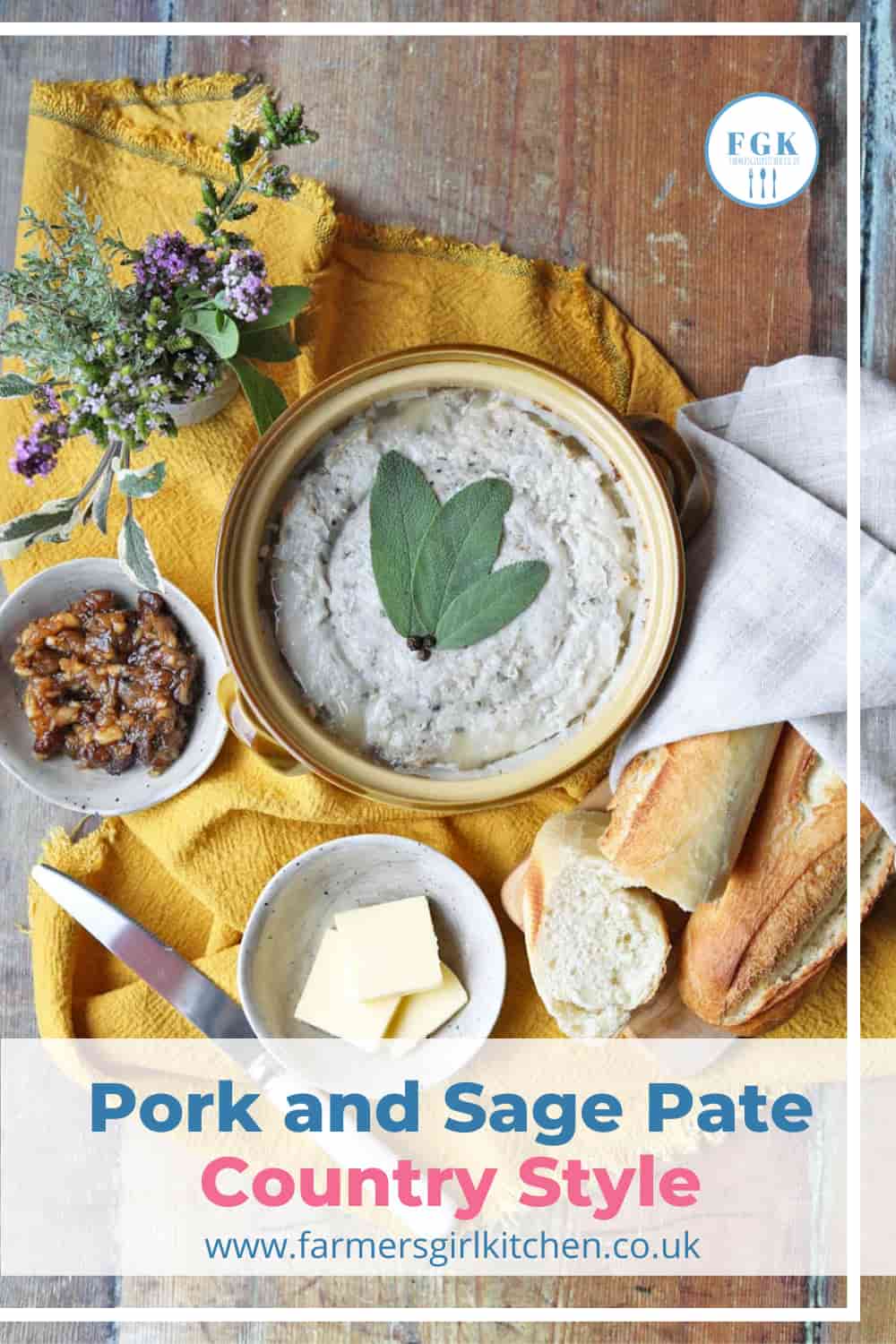 Pork and Sage Pate (Country Style) - Farmersgirl Kitchen