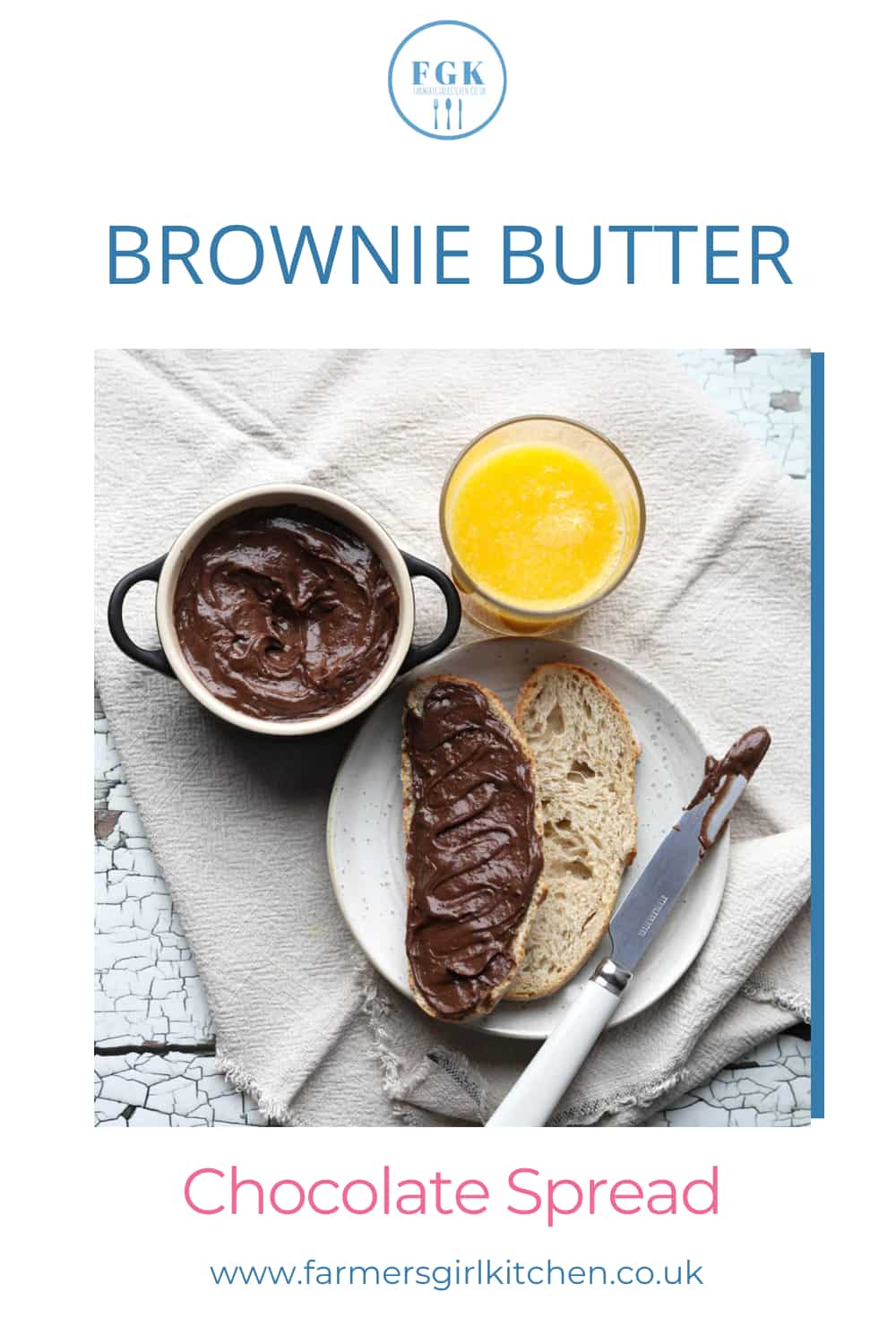 Brownie Butter (Chocolate Spread) - Farmersgirl Kitchen