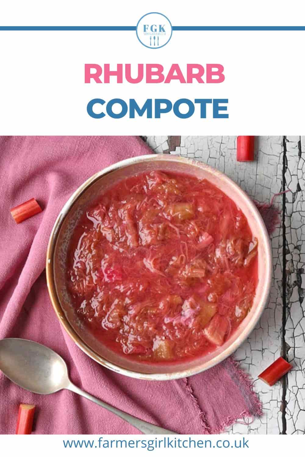 Rhubarb Compote (Stewed Rhubarb) - Farmersgirl Kitchen