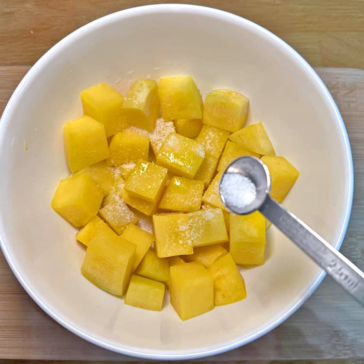 Air Fryer Roasted Swede - Farmersgirl Kitchen