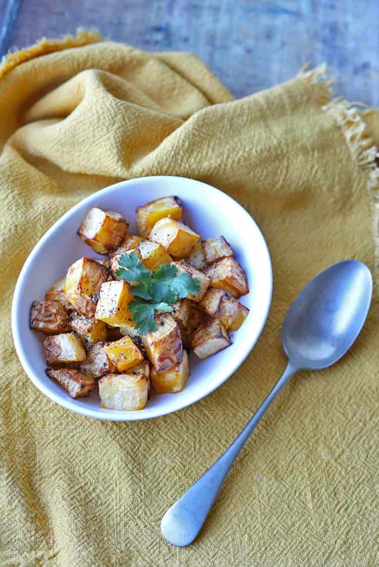 Air Fryer Roasted Swede - Farmersgirl Kitchen