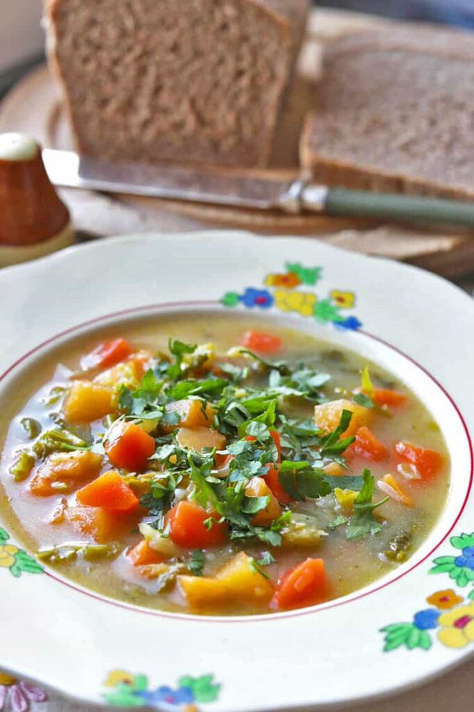 Chunky Vegetable Soup (WW2 Ration Recipe) - Farmersgirl Kitchen
