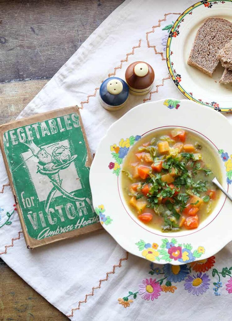 Chunky Vegetable Soup (WW2 Ration Recipe) - Farmersgirl Kitchen