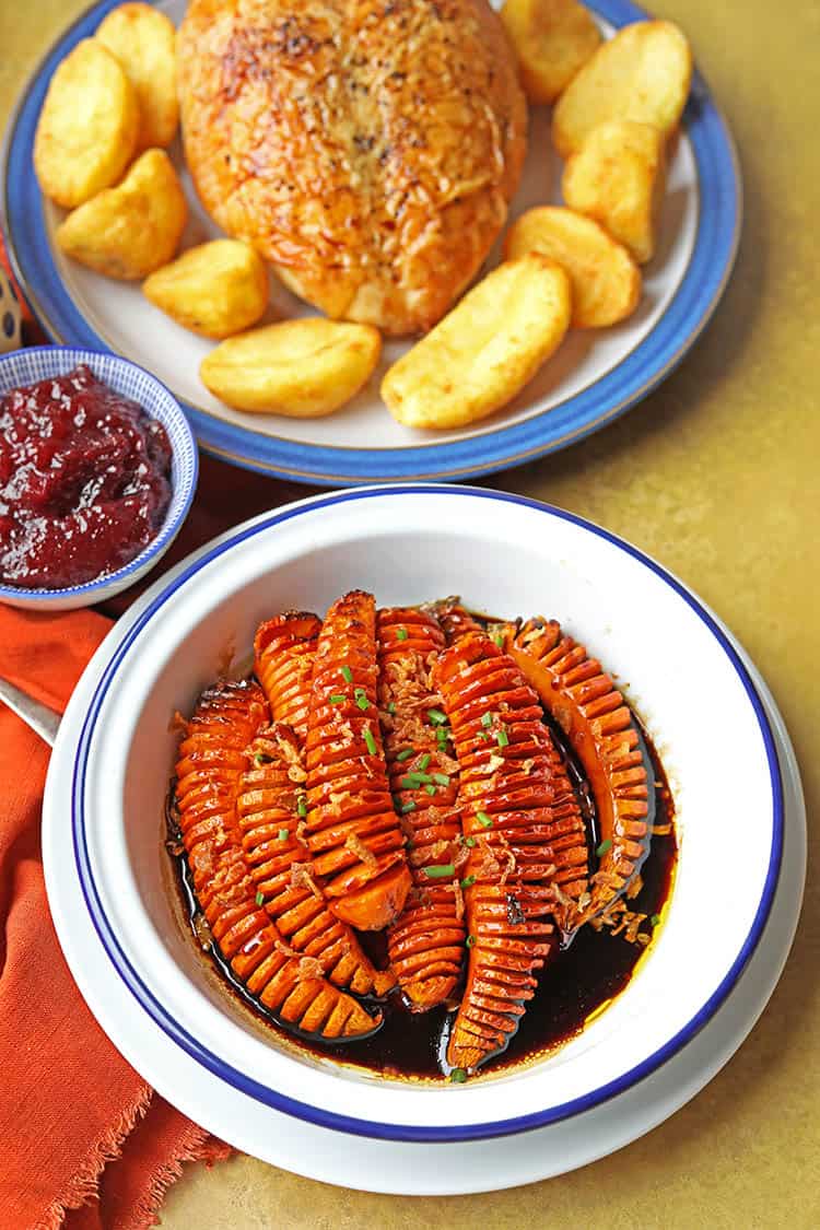 HASSELBACK CARROTS WITH BROWN SUGAR GLAZE - Farmersgirl Kitchen