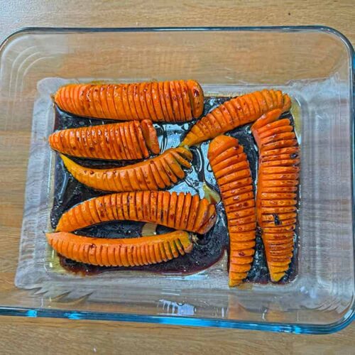 HASSELBACK CARROTS WITH BROWN SUGAR GLAZE - Farmersgirl Kitchen