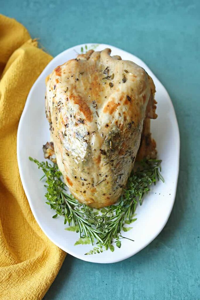 SLOW COOKER HERBED TURKEY CROWN - Farmersgirl Kitchen